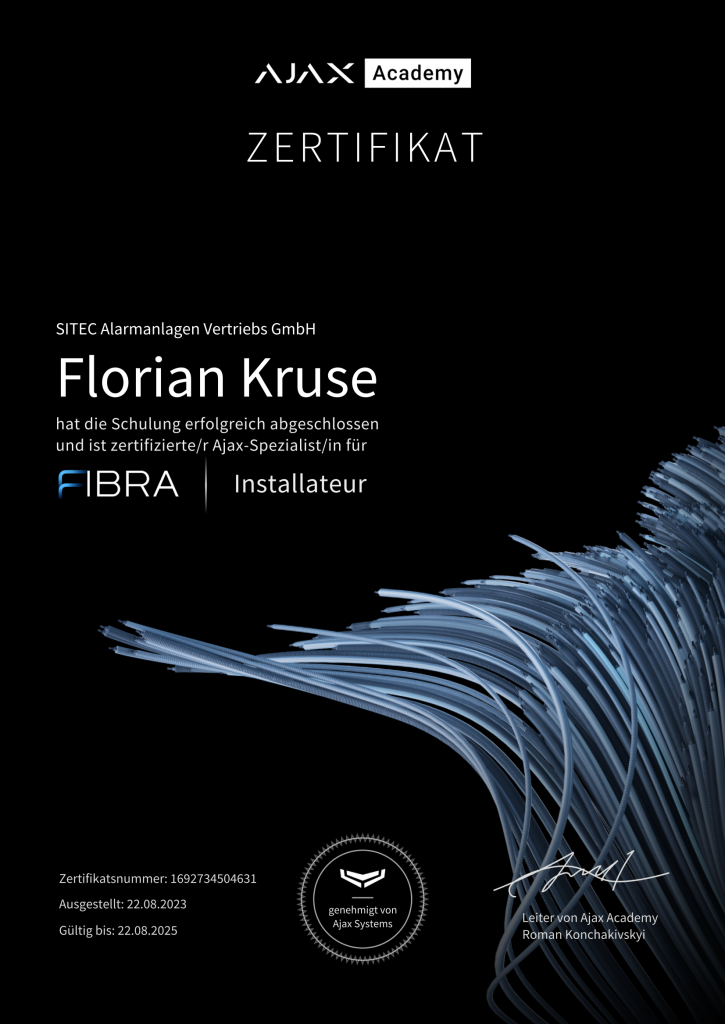 Zertifizierte Sicherheitstechnik – Unsere Qualifikationen